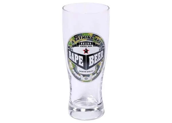 A BATHING APE Beer Glass - Clear