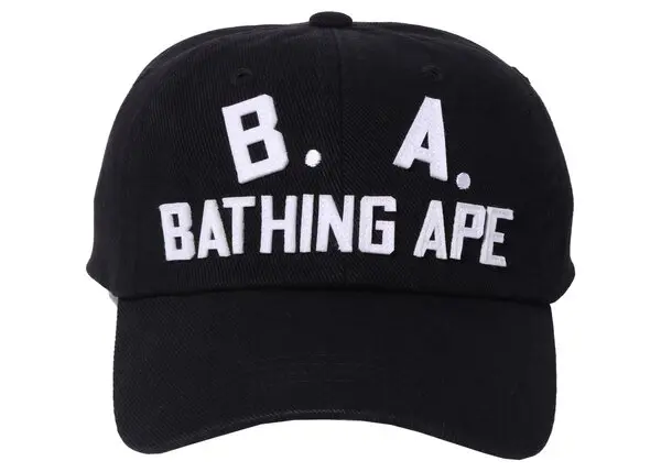 A BATHING APE B. A. Washed Twill Cap - Black