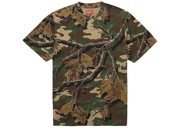 Supreme Small Box Tee Shirt - Branch Woodland Camo