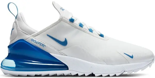 Nike Max 270 Golf Shoes - Metallic Summit White/university Blue