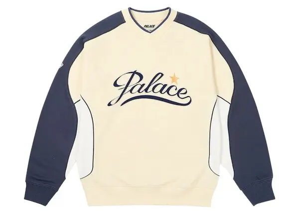 PALACE Star Script Crew - Soft White