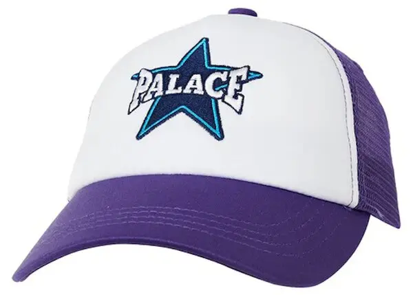 PALACE Star Logo Trucker Cap - Purple