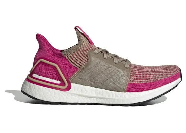 Adidas Ultra Boost 19 Sneakers - Trace Khaki/real Magenta/shock Pink