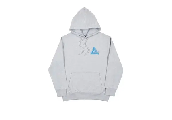 PALACE Surkit Hood - Grey Marl/blue