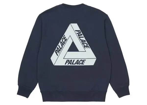 PALACE Slub Crew - Navy Blue