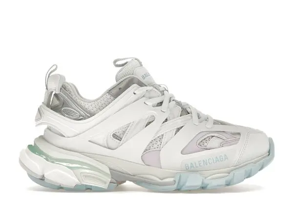 Balenciaga Track Athletic Sneakers - White/patel Pink/pastel Blue