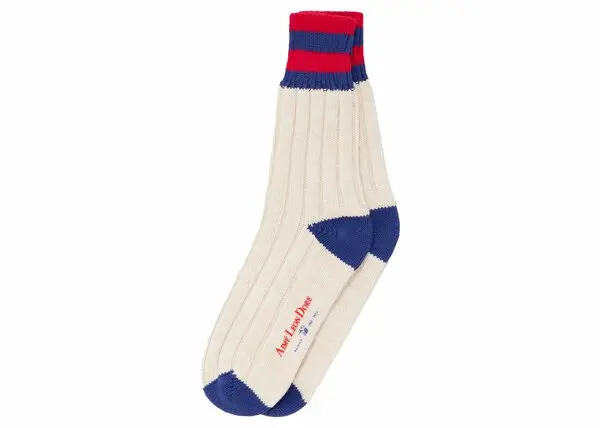 Aimé Leon Dore New Balance Striped Boot Socks - Cream