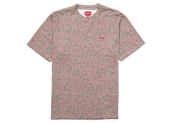 Supreme Small Box Tee Shirt - Khaki Floral Cards