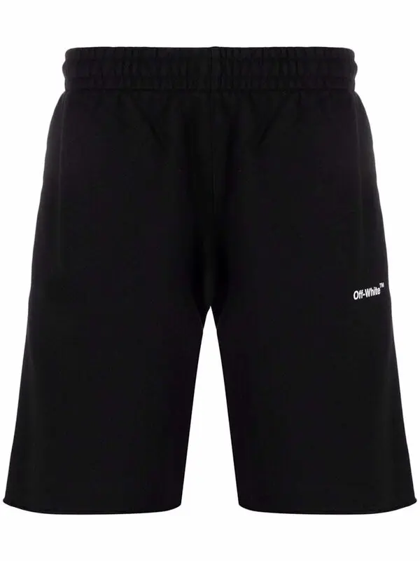 Off-White Caravaggio Diag Sweatshorts - Black/white