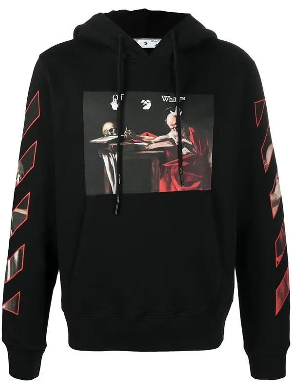 Off-White Caravaggio Diag Sleeve Hoodie