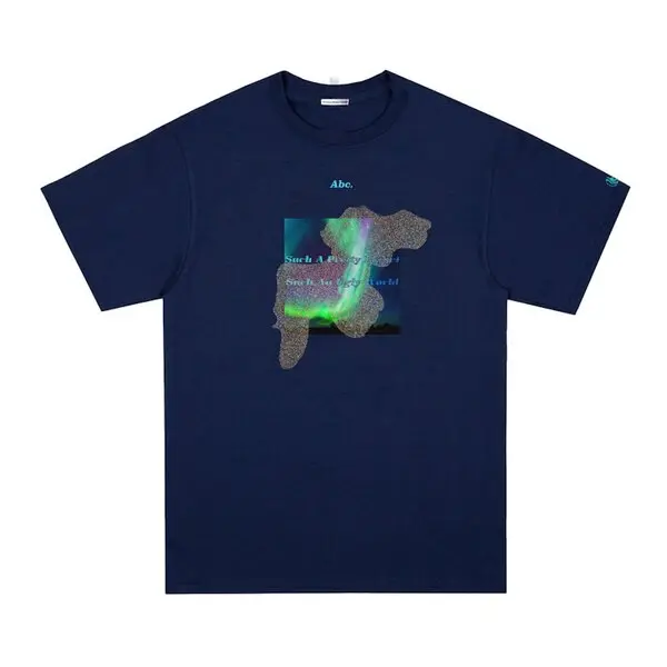 ADVISORY BOARD CRYSTALS Such A Pretty Planet, Such An Ugly World Scene 5 Tee Shirt - Navy