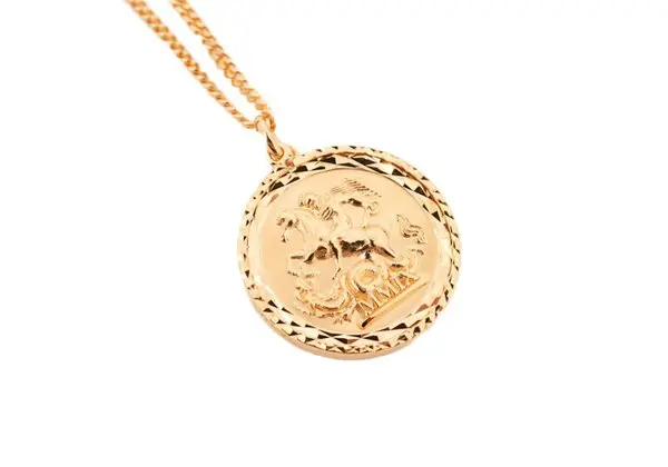 PALACE Solid Sovereign Pendant - Gold