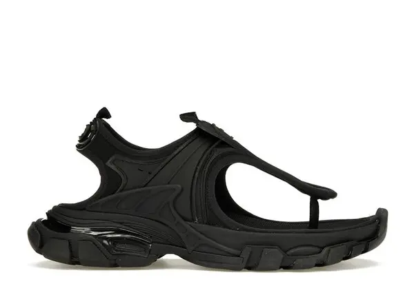 Balenciaga Track Thong Sandal - Black