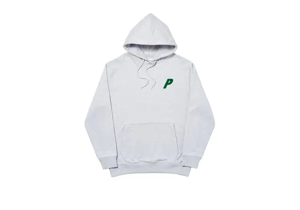 PALACE Trichenille Hood - Grey Marl