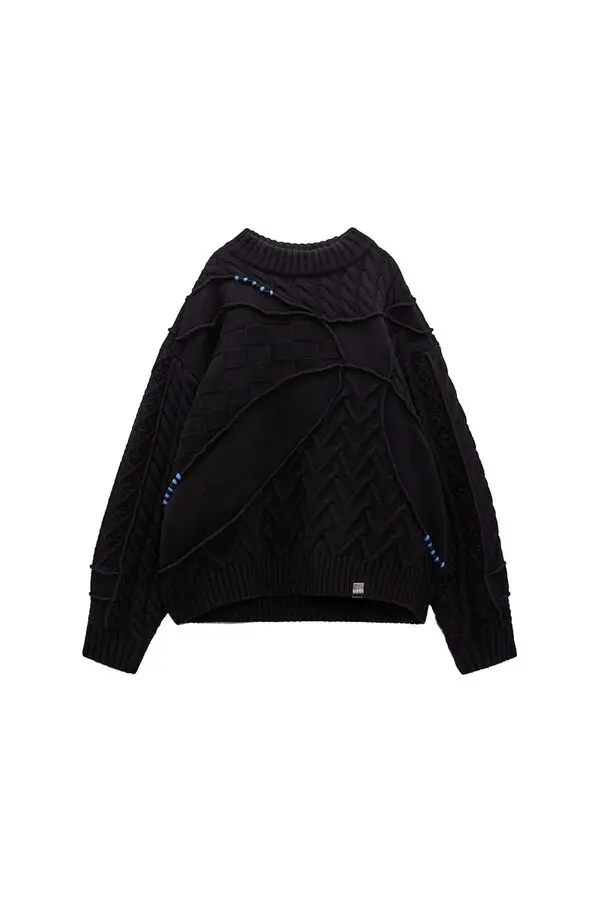 ADER ERROR X Zara Patchwork Knit Sweater