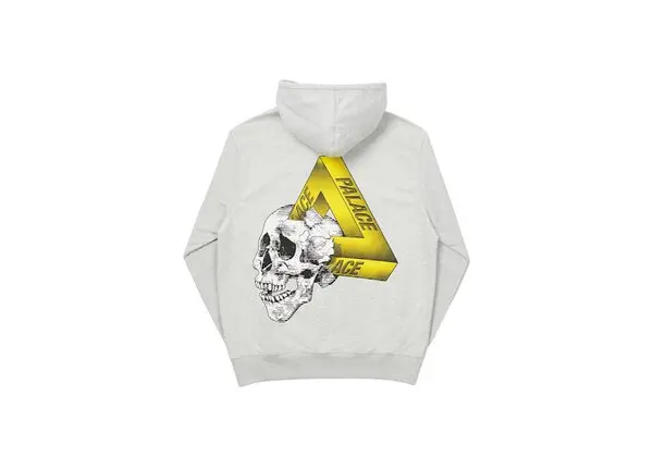 PALACE Tricrusher Hat Hoodie - Grey