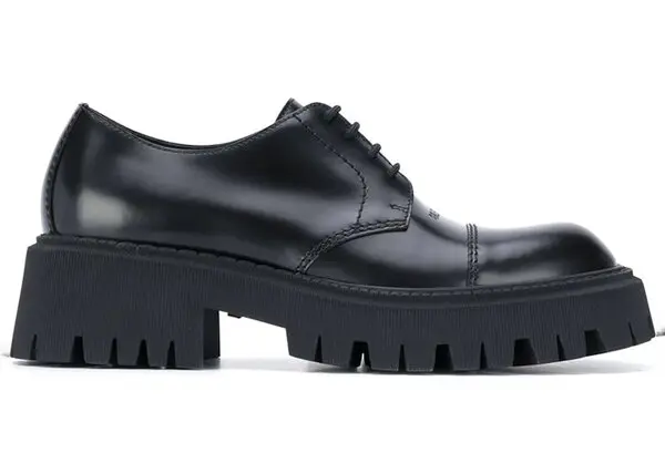 Balenciaga Tractor Leather Derby Shoes