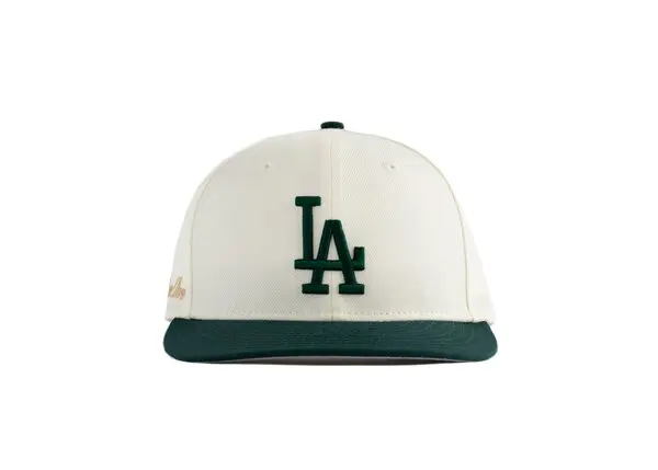Aimé Leon Dore X New Era Dodgers Cap - Ivory/dark Green