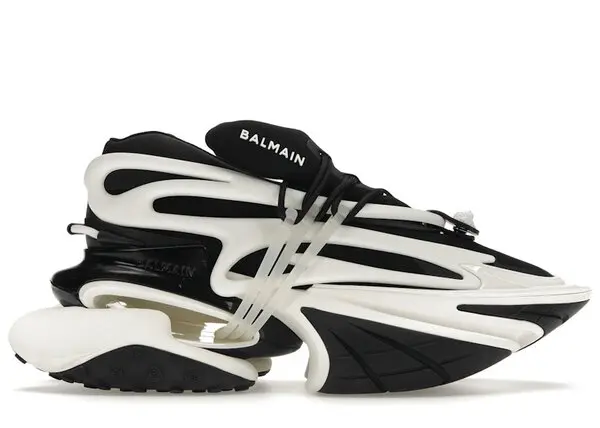 Balmain Unicorn Low-top Sneakers - Black/white