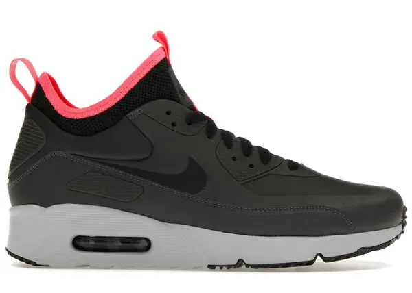 Nike Air Max 90 Ultra Mid Sneakers - Anthracite/blackone-colorsolar Red