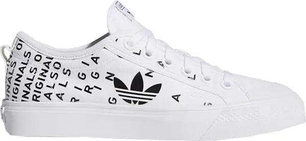 Adidas Nizza Trefoil Sneakers - Cloud White/core Black/cloud White