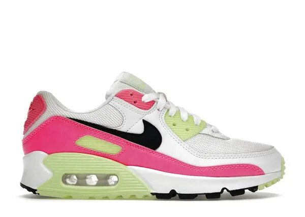 Nike Air Max 90 Watermelon Sneakers - White/black/pink Blast