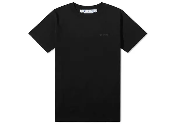 Off-White Diagonal Tab Slim T-shirt - Black
