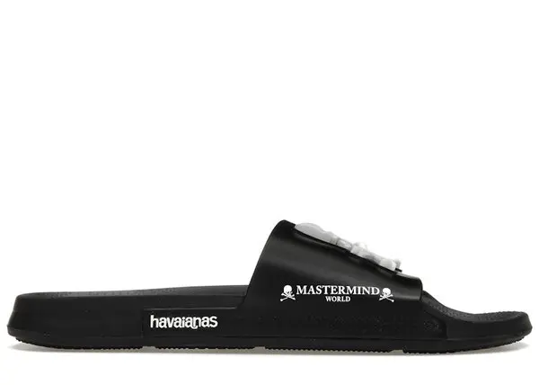 MASTERMIND Havaianas Slide - Black/white
