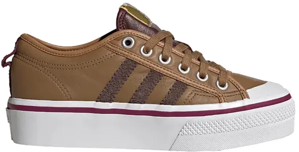 Adidas Nizza Star Wars The Mandalorian Beskar Steel Sneakers - Brown/raw Desert/maroon