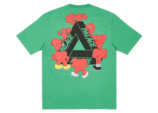 PALACE Trihearts T-shirt - Pea Green