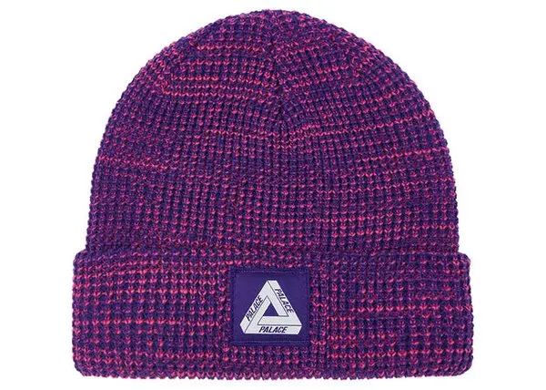 PALACE Trifreg Patch Beanie - Purple