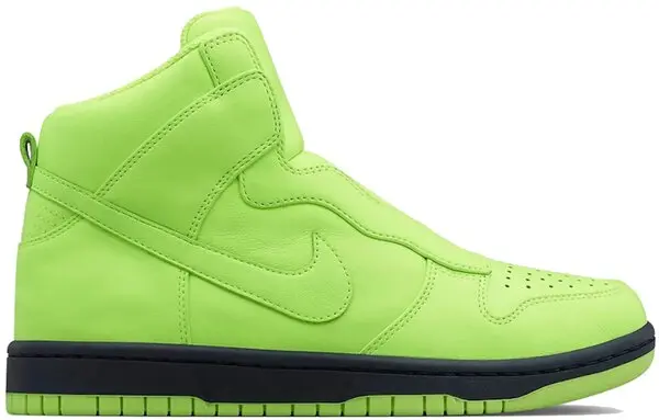 Nike Dunk Lux High-top Sneakers - Volt/obsidian