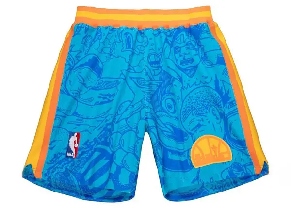 HEBRU BRANTLEY X Mitchell & Ness Seattle Sonics Shorts - Blue