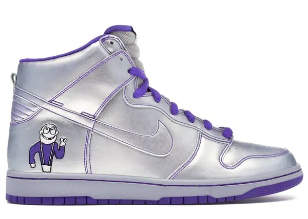 Nike Dunk High Dinosaur Jr. Sneakers - Metallic Silver