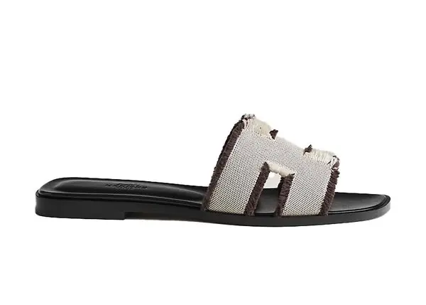 Hermès Oran Sandal Canvas - Prunoir