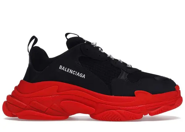 Balenciaga Triple S Sole - Black/red