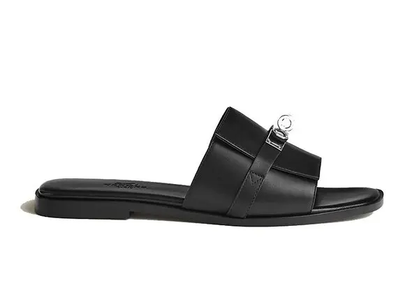 Hermès Giulia Calfskin Slides