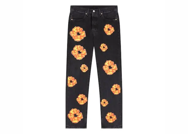 DENIM TEARS X Offset 501 Jeans - Black