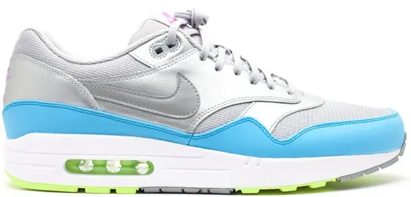 Nike Air Max 1 Fb Sneakers - Metallic Silver/current Blue