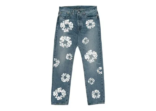 DENIM TEARS X Levi's 501 Rhinestone Wreath Jeans