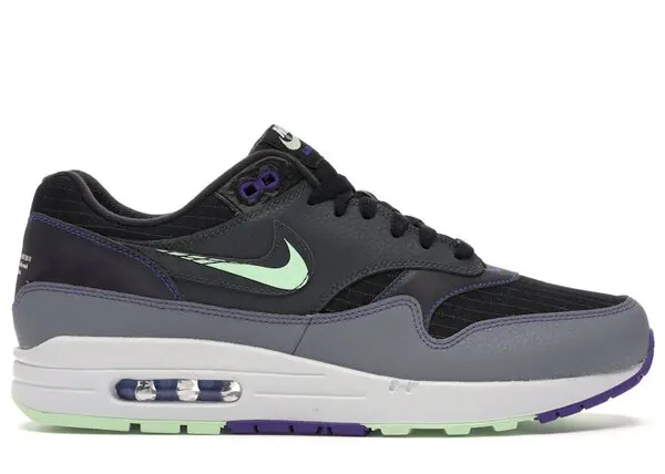 Nike Air Max 1 Future Swoosh Pack Sneakers - Black/volt/blue