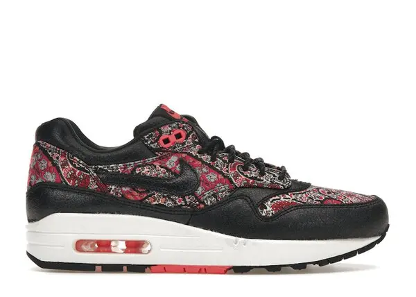 Nike Air Max 1 Liberty Paisley Sneakers - Black/solar Red