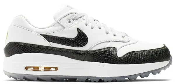 Nike Air Max 1 Golf Sneakers - White/chrome/opti Yellow
