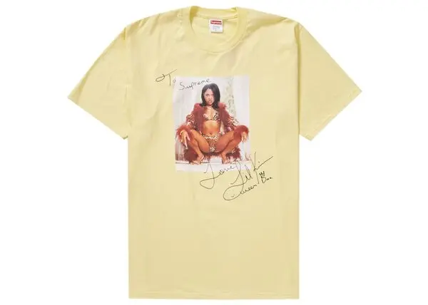 Supreme Lil Kim Tee Shirt - Pale Yellow