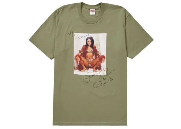 Supreme Lil Kim Tee Shirt - Light Olive