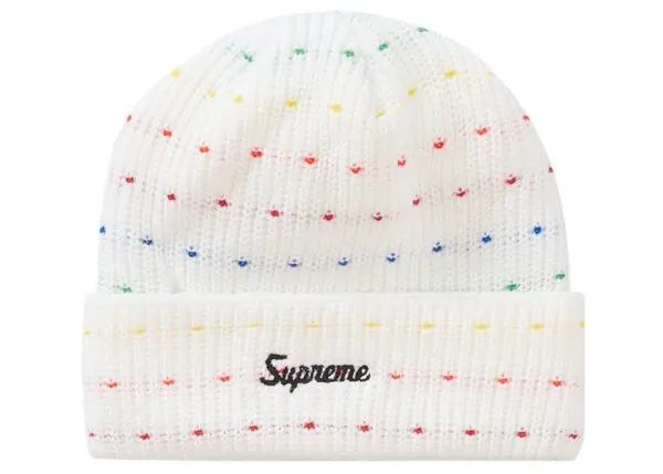 Supreme Loose Gauge Beanie - White