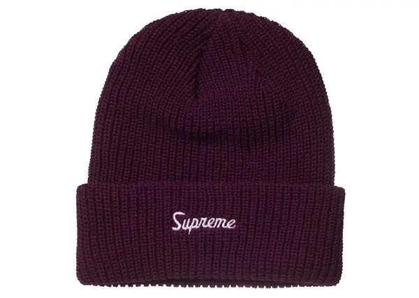 Supreme Loose Gauge Beanie - Eggplant