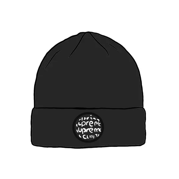 Supreme Lenticular Patch Beanie - Black