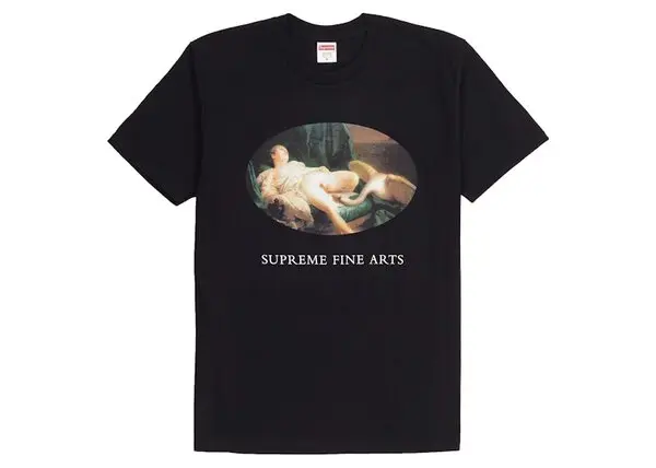 Supreme Leda And The Swan Tee Shirt - Black