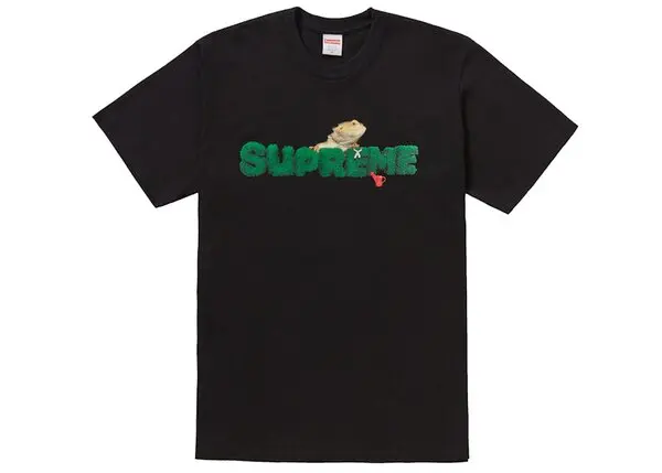 Supreme Lizard Tee Shirt - Black
